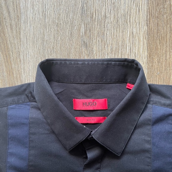 Hugo Boss | Shirts | Hugo Boss Black Tuxedo Button Down | Poshmark